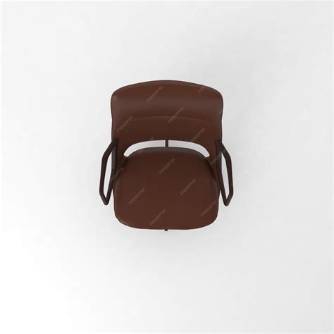 사무실 의자 평면도 현대적인 디자이너 가구 흰색 배경에 격리된 의자 프리미엄 사진