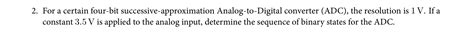 Solved For A Certain Four Bit Successive Approximation