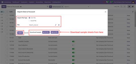 Import Chart Of Account From Csv File Import Chart Of Account From