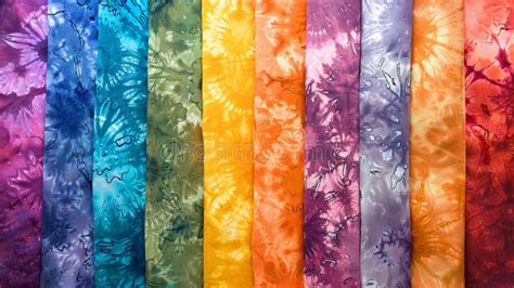 Vibrant Tie Dye Fabric Samples Stock Image Image Of Vibrant Swirl
