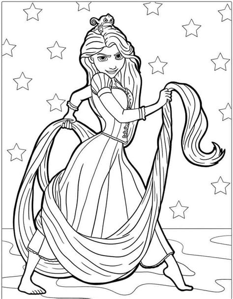 Dibujos Para Colorear De Rapunzel Para Imprimir Página Para Colorear