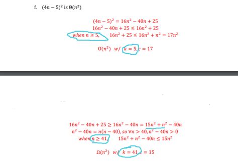 Discrete Mathematics Big O Omega And Theta Notation Problem