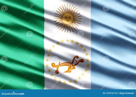 Chaco Realistic Flag Illustration Stock Illustration Illustration Of