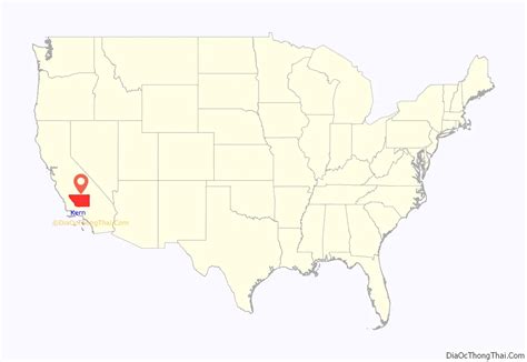 Map Of Kern County California Thong Thai Real