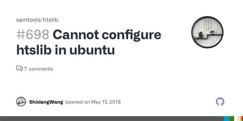 cannot configure htslib in ubuntu · issue 698 · samtools htslib · github