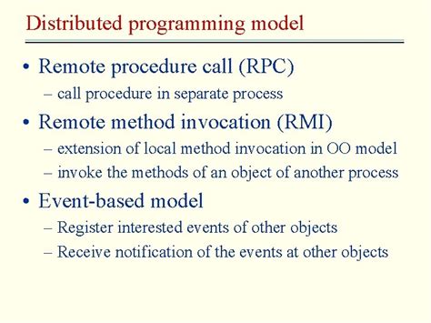 Chapter 5 Distributed Objects And Remote Invocation Introduction