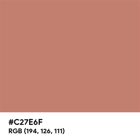 Cedar Red Color Hex Code Is C27e6f
