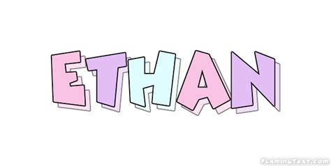 Ethan Лого Бесплатный инструмент для дизайна имени от Flaming Text