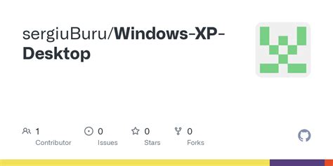 GitHub SergiuBuru Windows XP Desktop