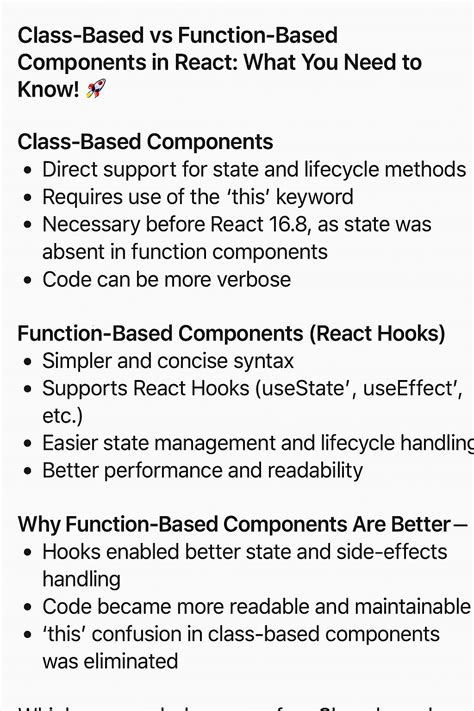Reactjs Class Based Vs Function Based Components Whats Better