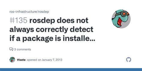 Rosdep Does Not Always Correctly Detect If A Package Is Installed Ros