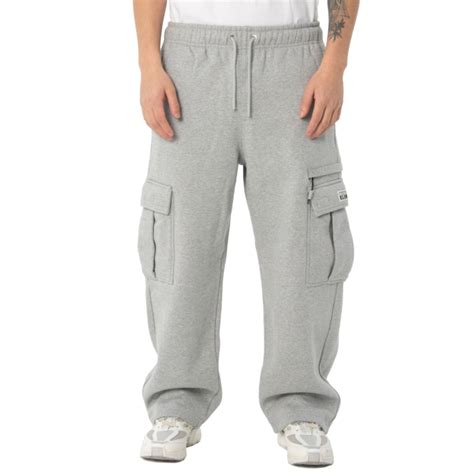 Pro Club Mens Heavyweight Basic Open Leg Cargo Sweatpant