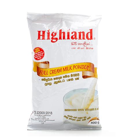 Highland Full Cream Milk Powder 400g Swethlanka