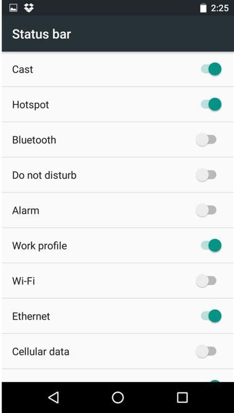 remove status bar icons in android 6 0 marshmallow