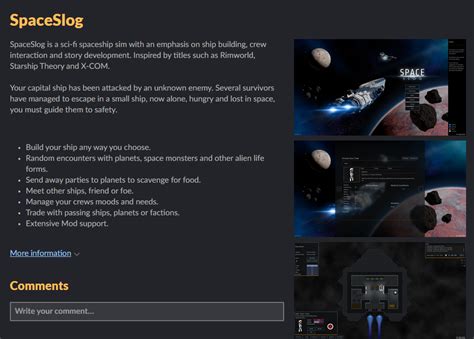 Spaceslog Now Has An Page News Moddb
