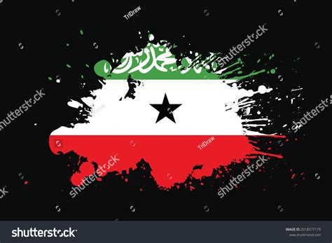 Somaliland Flag Grunge Effect Design Will Stock Vector Royalty Free