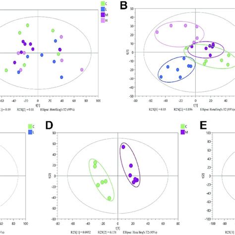 Two Dimensional PCA Graphs Of Four Groups A PLS DA Graphs Of Normal Download Scientific