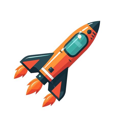 Premium Vector Rocket Icon Space Rocket Launch Spaceship Image Vector Illustration