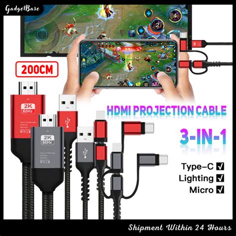 Type C to HDMI 2.0 Cable Metal UHD 4K 60Hz Type C USB C to HDMI Cable ...