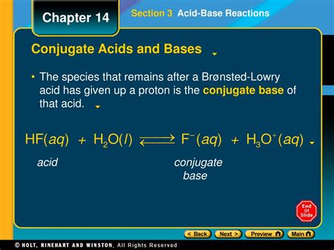 Ppt Conjugate Acids And Bases Powerpoint Presentation Free Download Id 5742457