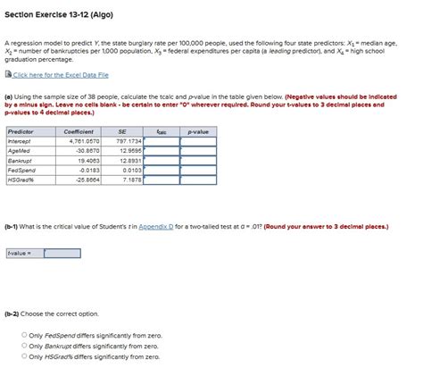 solved section exercise 13 12 algo a regression model to