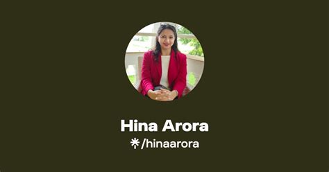 Hina Arora Twitter Instagram Linktree