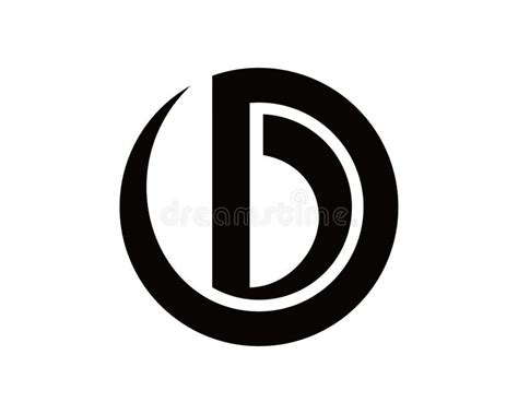 D Circle Logo Icon Template Stock Vector Illustration Of Logo Brand