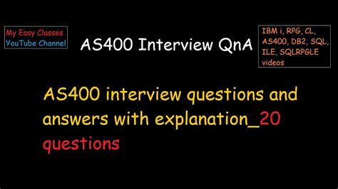 as400 interview questions part 1 youtube