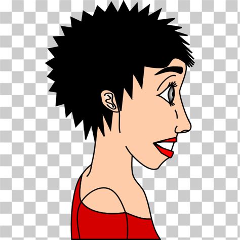 Free Svg Short Haired Girl Not Shocked Nohat Cc
