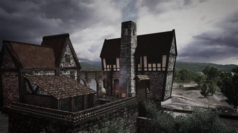 the custom made procedural objects houses are almost finished r