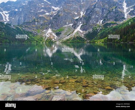 Tatra National Park In Poland Famous Lake Morskie Oko Sea Eye Lake