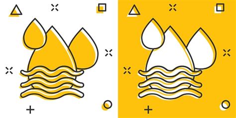 코믹 스타일의 물 방울 아이콘 흰색 고립 된 배경에 액체 만화 벡터 그림 물방울 스플래시 효과 비즈니스 컨셉 감기와 독감에 대한 스톡 벡터 아트 및 기타 이미지 Istock