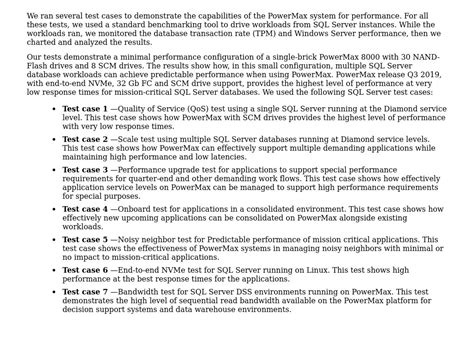 test cases overview dell emc powermax storage for mission critical
