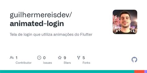 Github Guilhermereisdev Animated Login Tela De Login Que Utiliza Anima Es Do Flutter