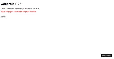 Html2canvas Jspdf Forked Codesandbox