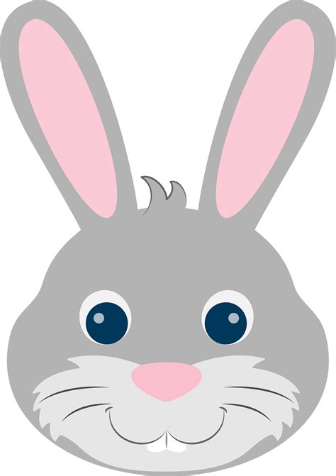 Cute Bunny Face Clip Art