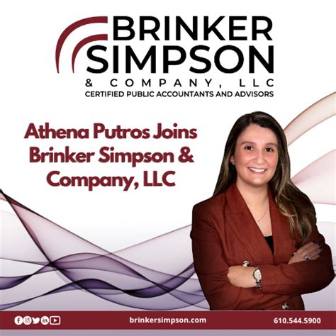 Athena Putros Joins Brinker Simpson And Company Llc