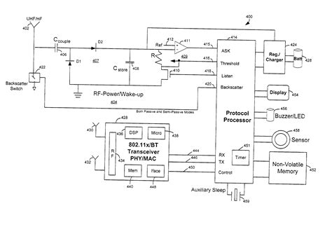 rfid device system and method of operation including a hybrid