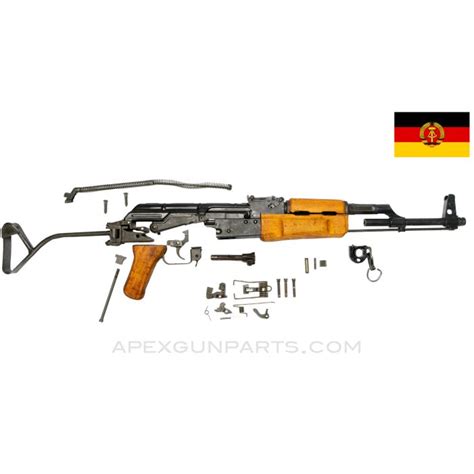 East German Ddr Ak 47 Mpi Kms 72 Parts Kit Non Matching Wood Stock