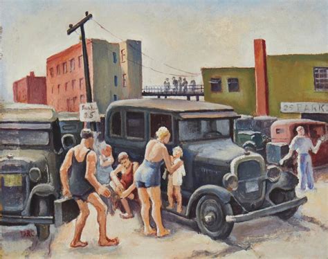 Lot Daniel Ralph Celantano 1902 1980 Long Beach Oil On Artist Board 8 H X 10 W