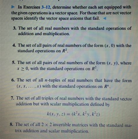 Solved In Exercises 3 12 Determine Whether Each Set Chegg Com