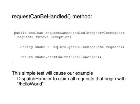 Writing A Custom Dispatchhandler Ppt Download