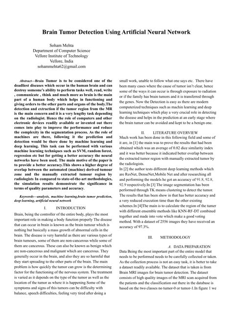 Pdf Brain Tumor Detection Using Artificial Neural Network
