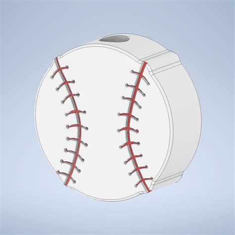 Baseball Straw Topper STL File For D Printing Etsy