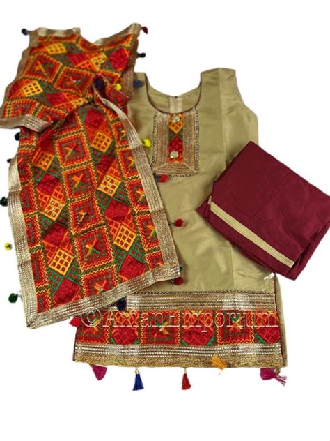 Traditional Punjabi Phulkari Suits