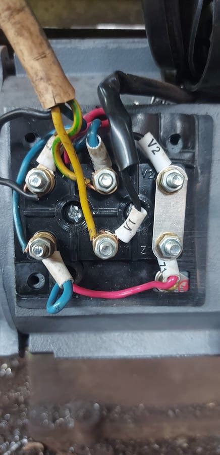 1 Phase Dynamo Wiring Scheme Stock Image Image Of Supply Connection 309984401