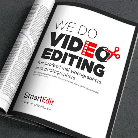 Video Editing Company Print Ad Postcard Flyer Or Print Contest