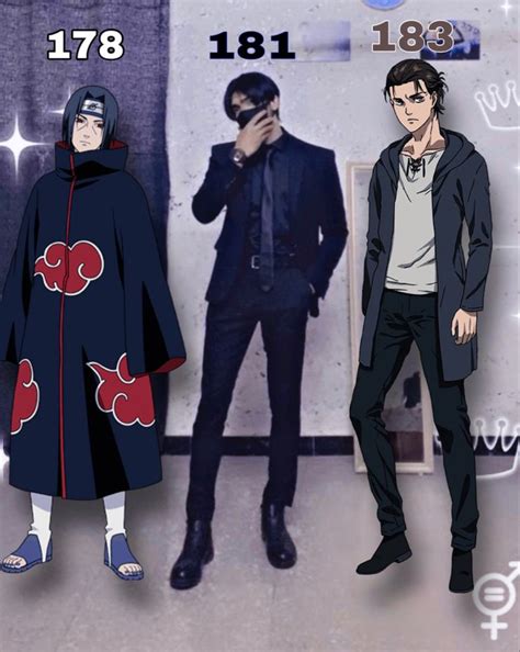 Itachi And Eren Yeager Height