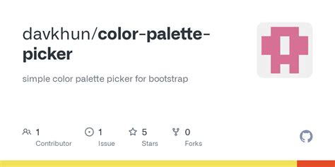 github davkhun color palette picker simple color palette picker for