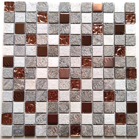 Mosaic Tiles In Glass And Stone And Metal For Floor And Wall Model Horace